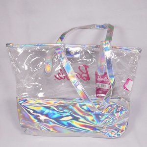 Barbie | Accessories | Barbie Tote Bag Clear Iridescent Large New Nwt ...